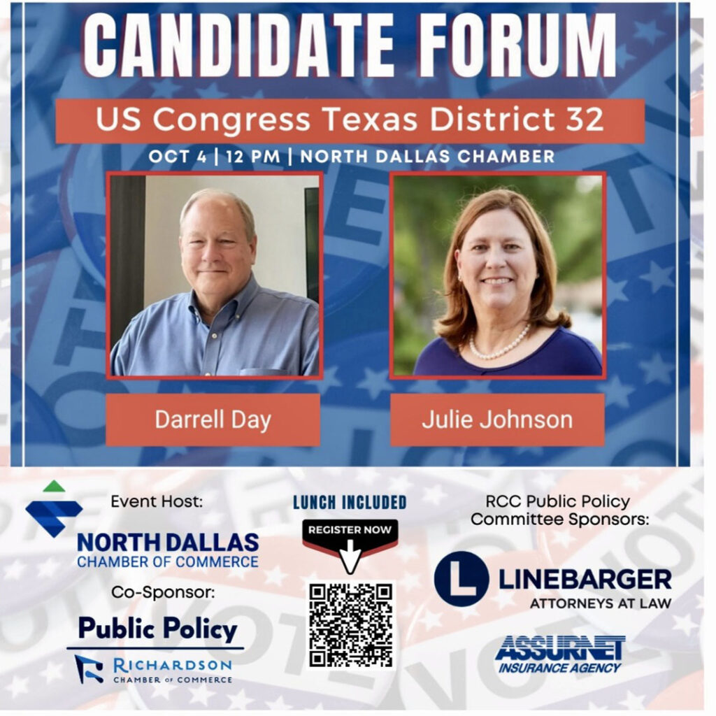 CD32 Congressional Candidate Forum - North Dallas Chamber of Commerce ...